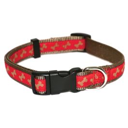 Rosewood Collar - Red/Beige Bones