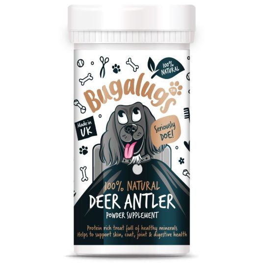 Vet Pharmacy | Bugalugs 100% Natural Deer Antler Powder Supplement for ...