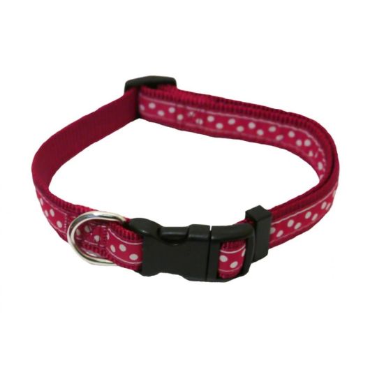 Rosewood Collar - Red Spotty